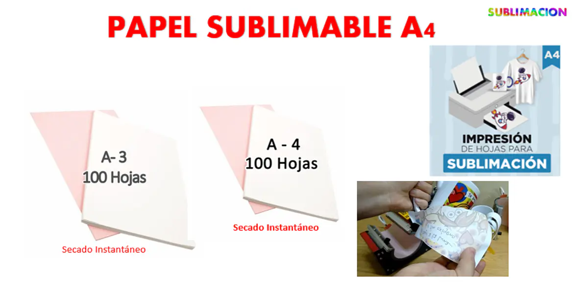 PAPEL SUBLIMABLE A4