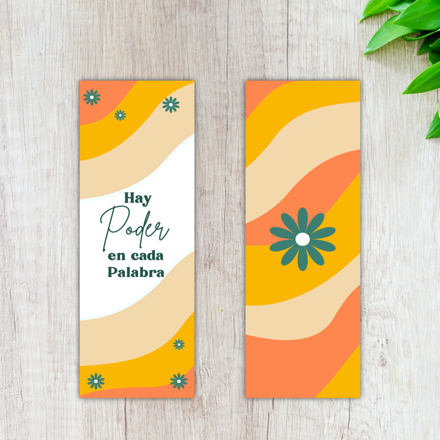 Marcapágina hay poder en cada palabra