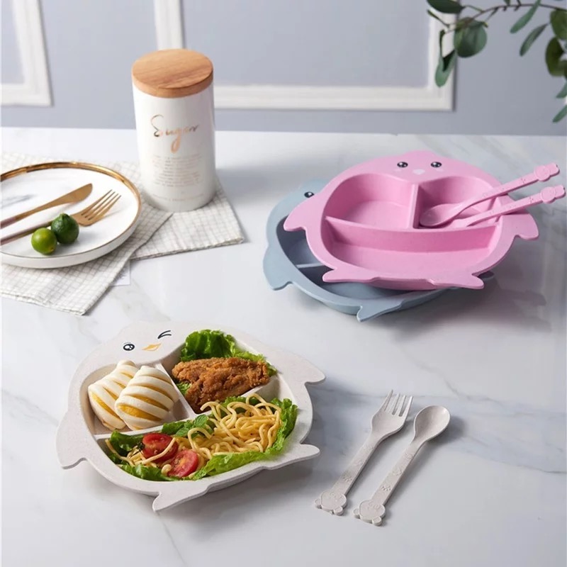 set platos diseño pingüino,(mayor desde 4 unid)