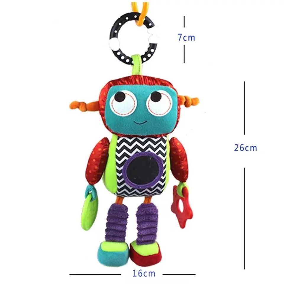 peluche sonajero diseño robot