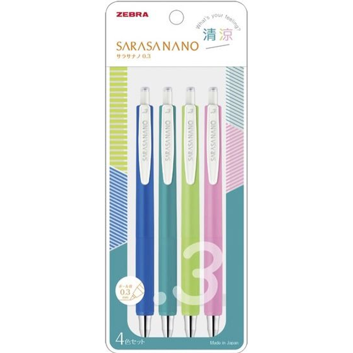 Set Zebra Sarasa Nano 0.3