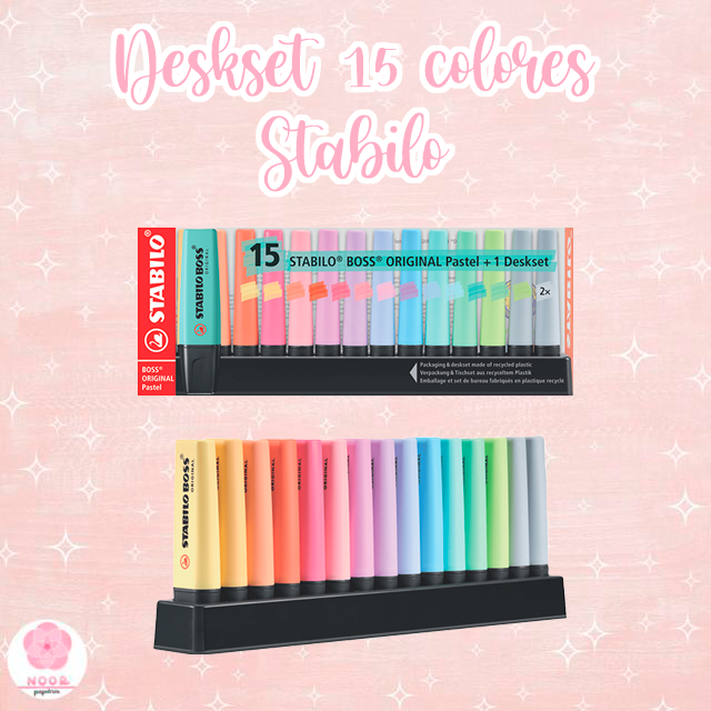 Set Stabilo pastel + deskset