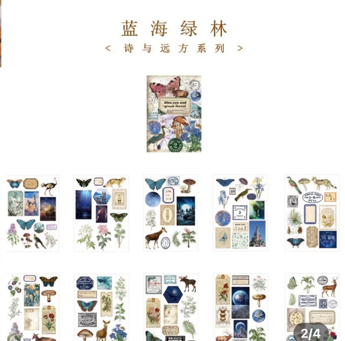 Libro de stickers Vintage