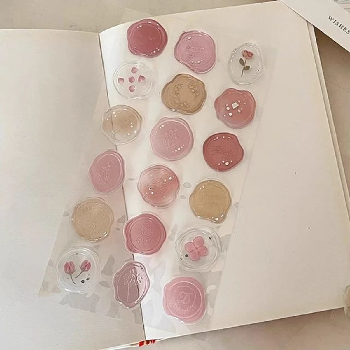 Stickers estilo sello de Cera/Lacre