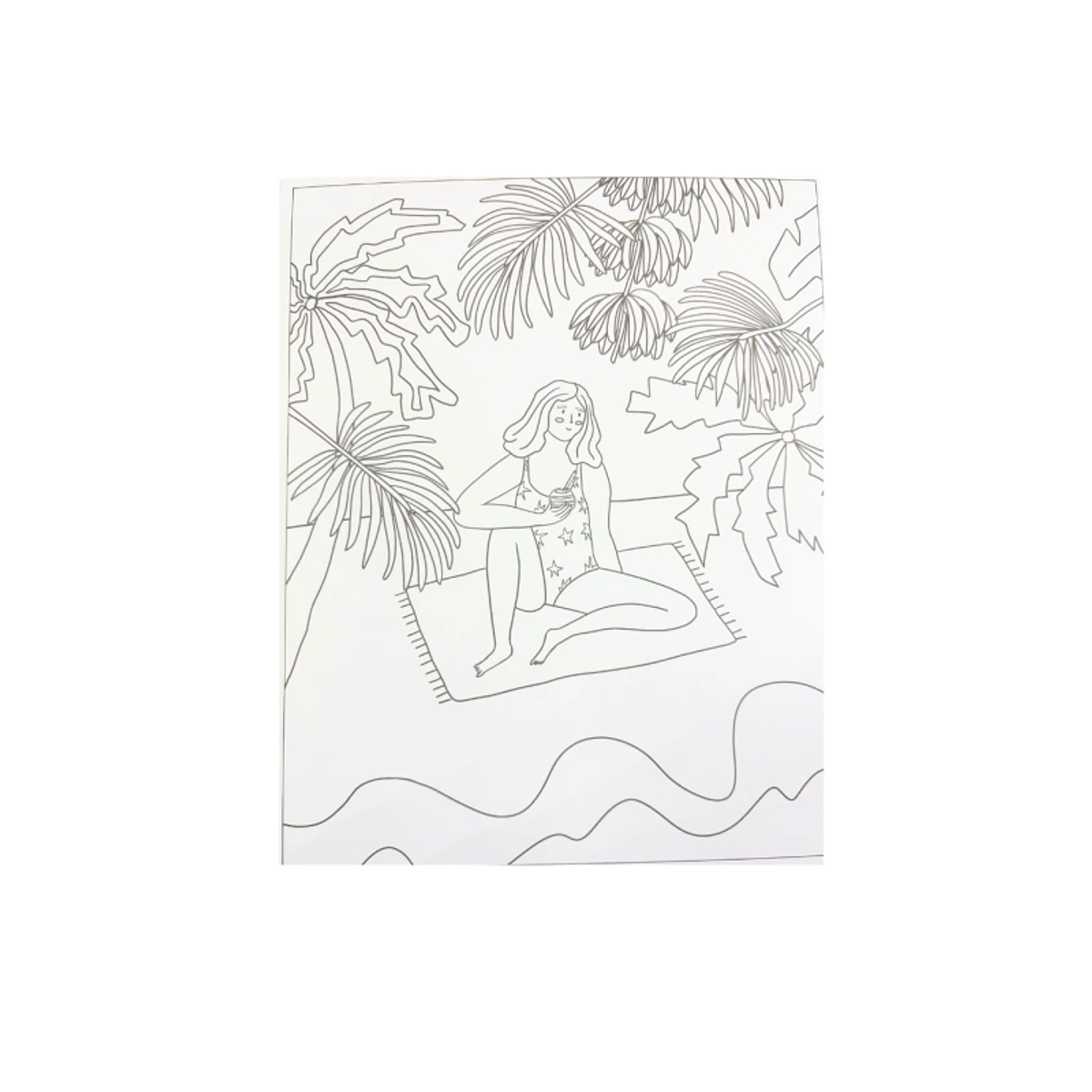 Block Para Colorear Tropical Happiness x Dani Blanq