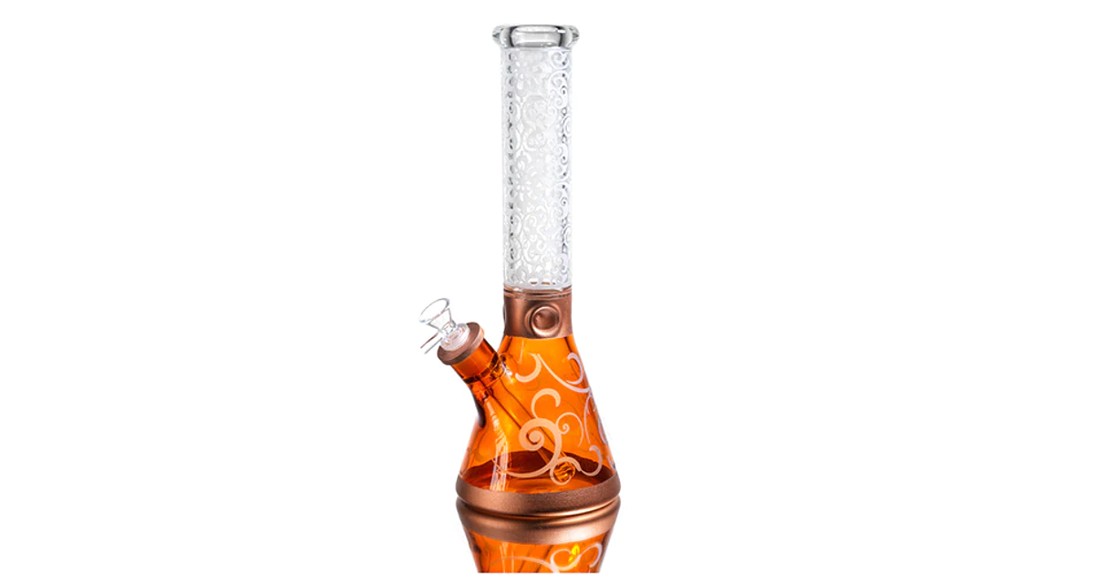 Beaker Lava Amber - CALVO GLASS