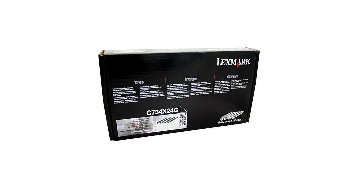 Kit fotoconductor de 4 paquetes para 20 mil páginas para Lex