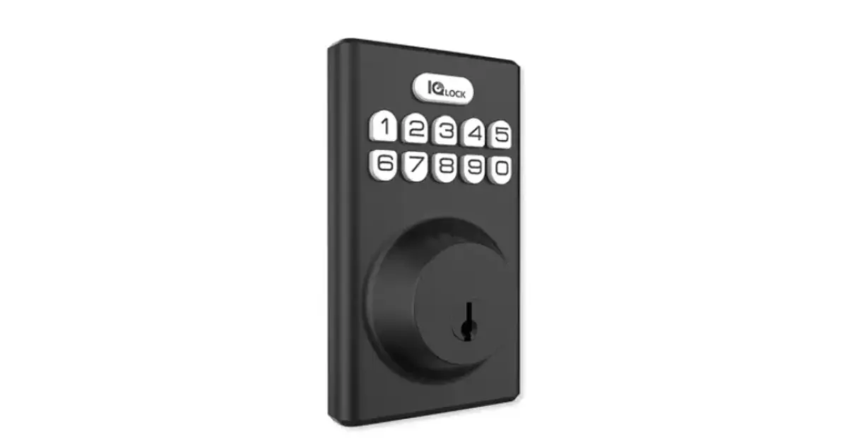 Cerradura Inteligente Qolsys IQ LOCK-PGK-MB - PowerG, Níquel