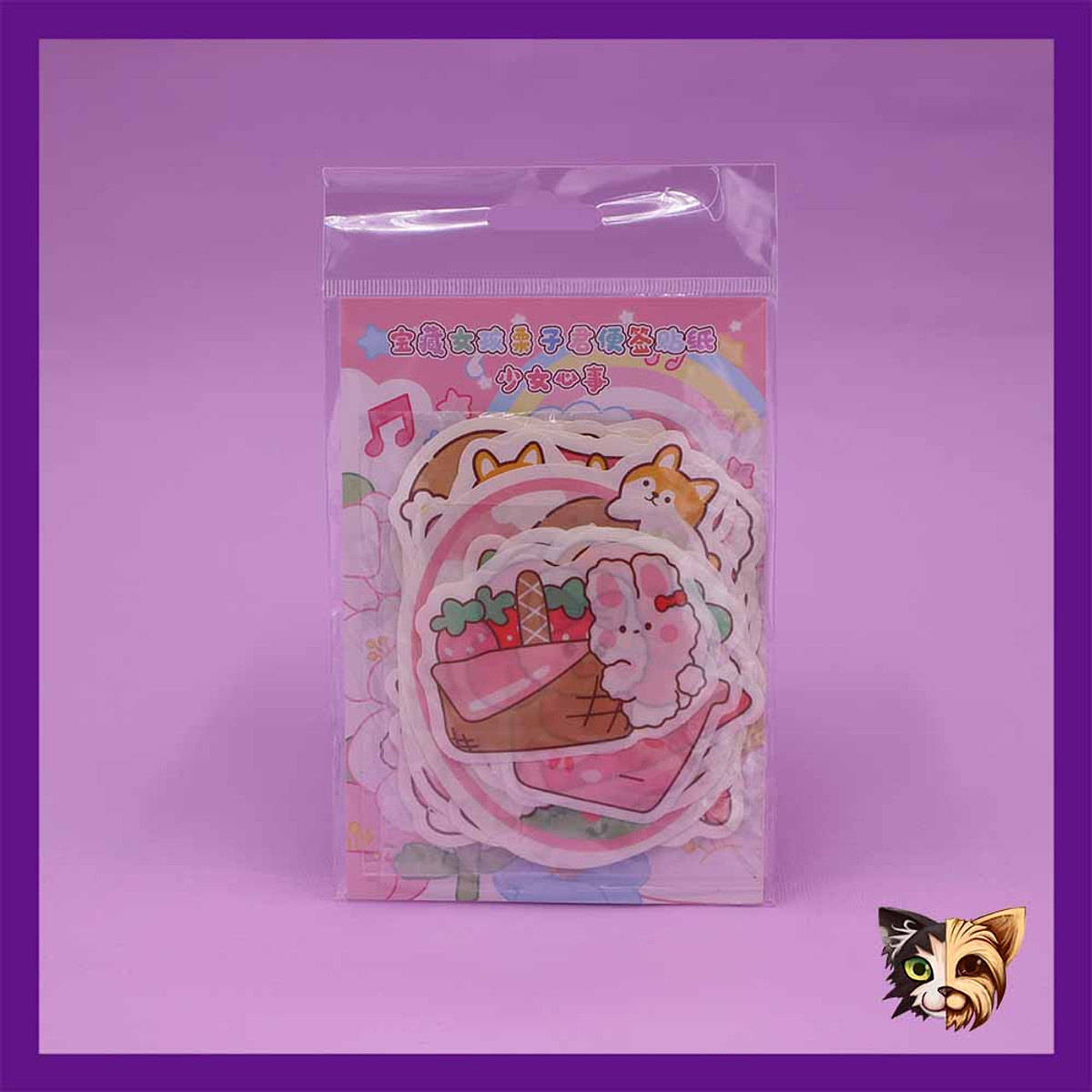 Set Sticker Conejo Niña