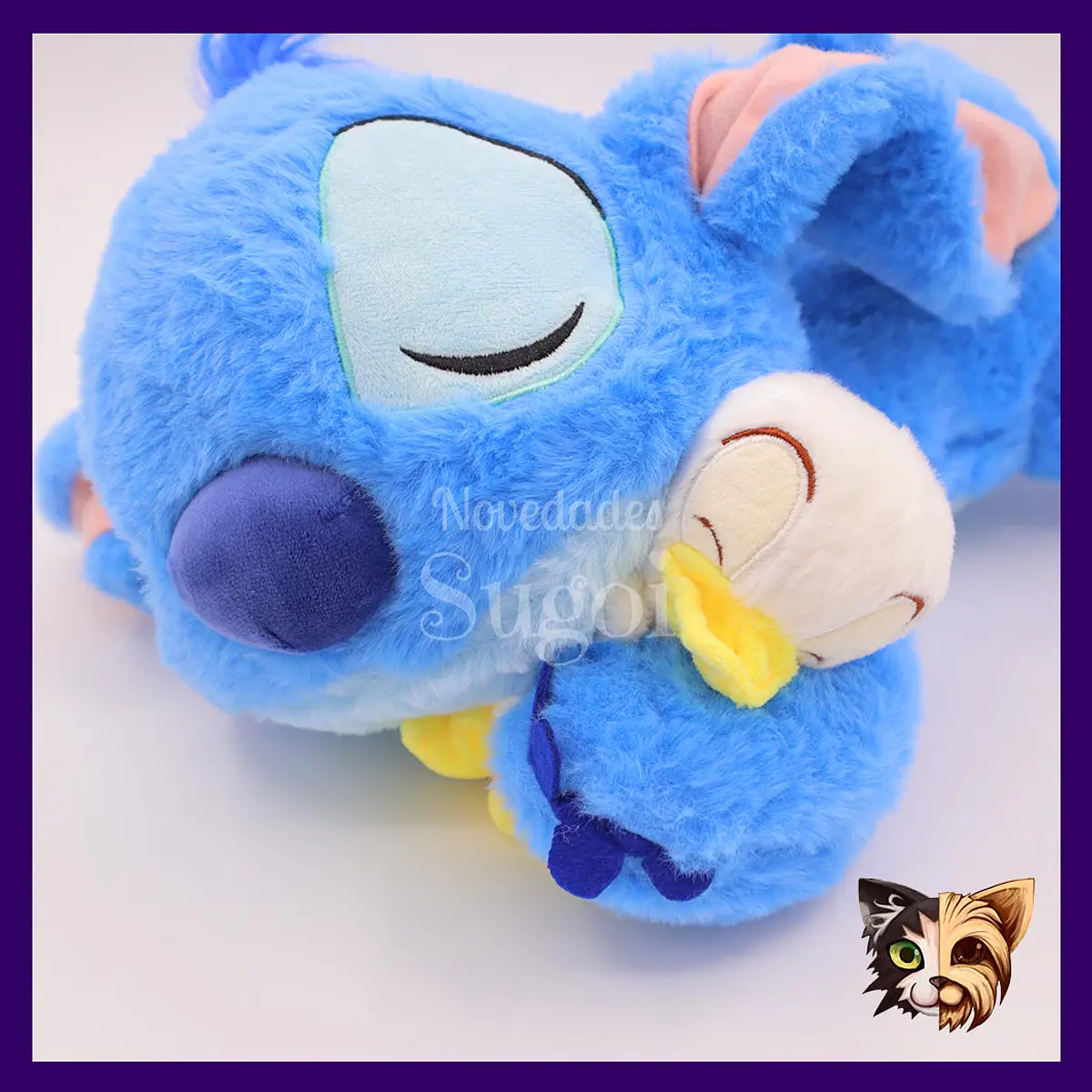 Peluche Stitch con Pato Acostado