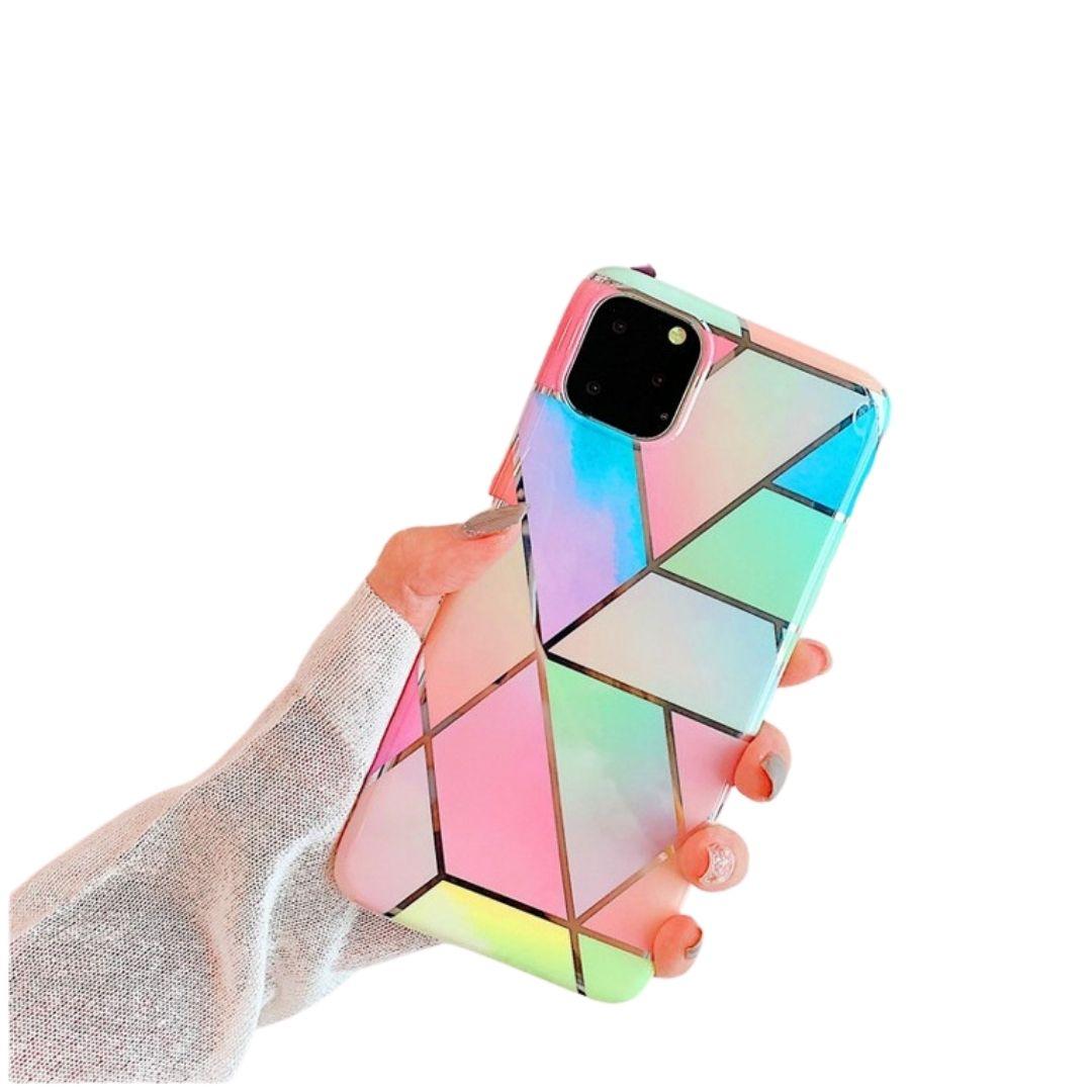 Carcasa compatible iphone 12 PRO MAX Mármol colorida