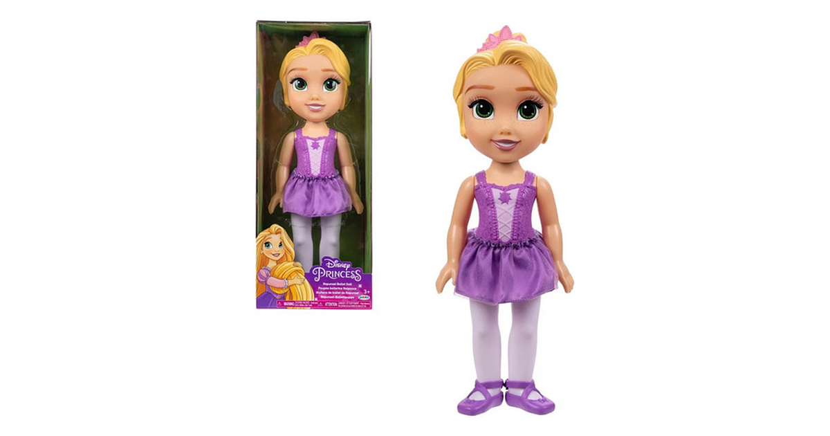 Muñeca Ballet Princesa Disney Rapunzel 38 Cm Altura