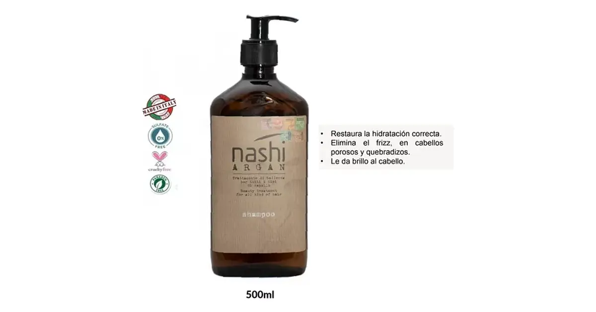 NASHI SHAMPOO ARGAN 500ML
