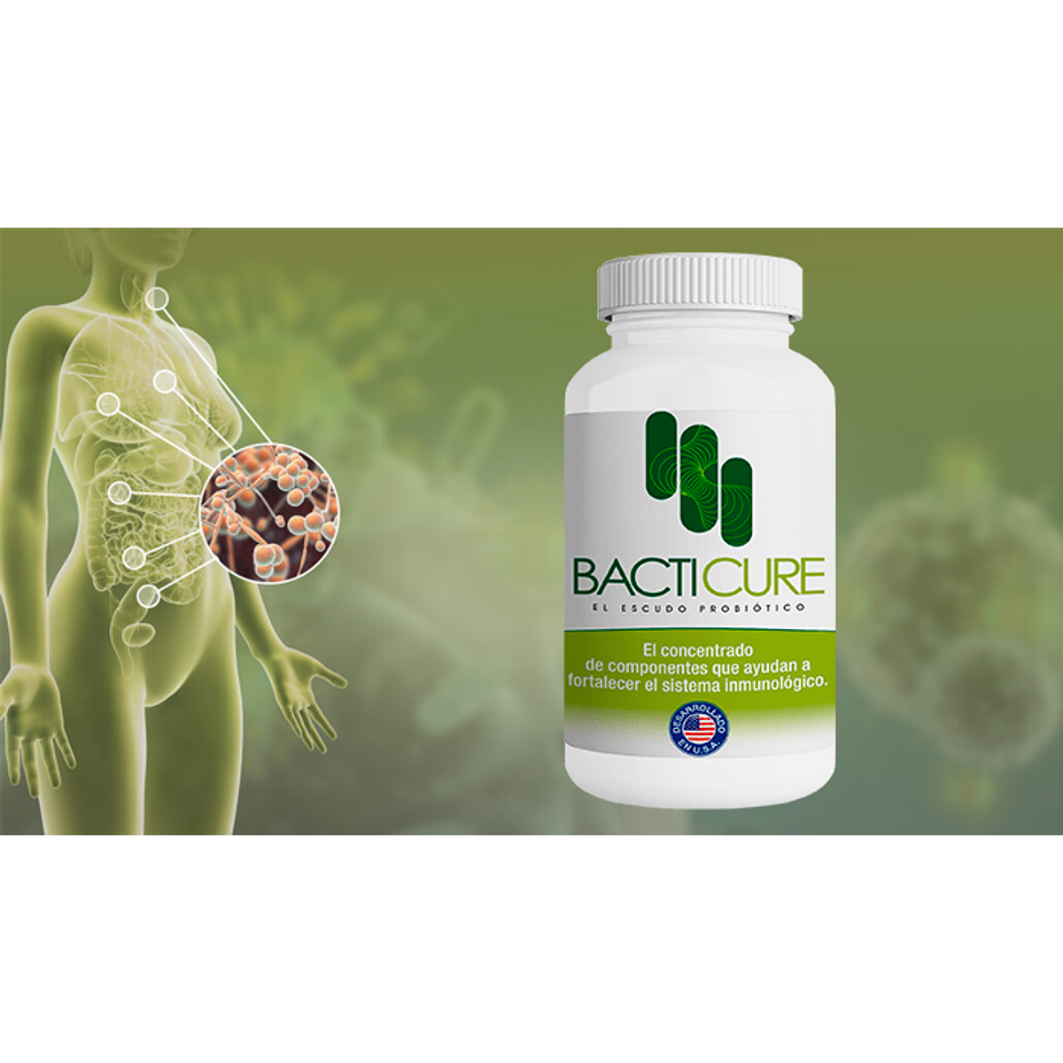 Bacticure Escudo Probiótico x 2 meses