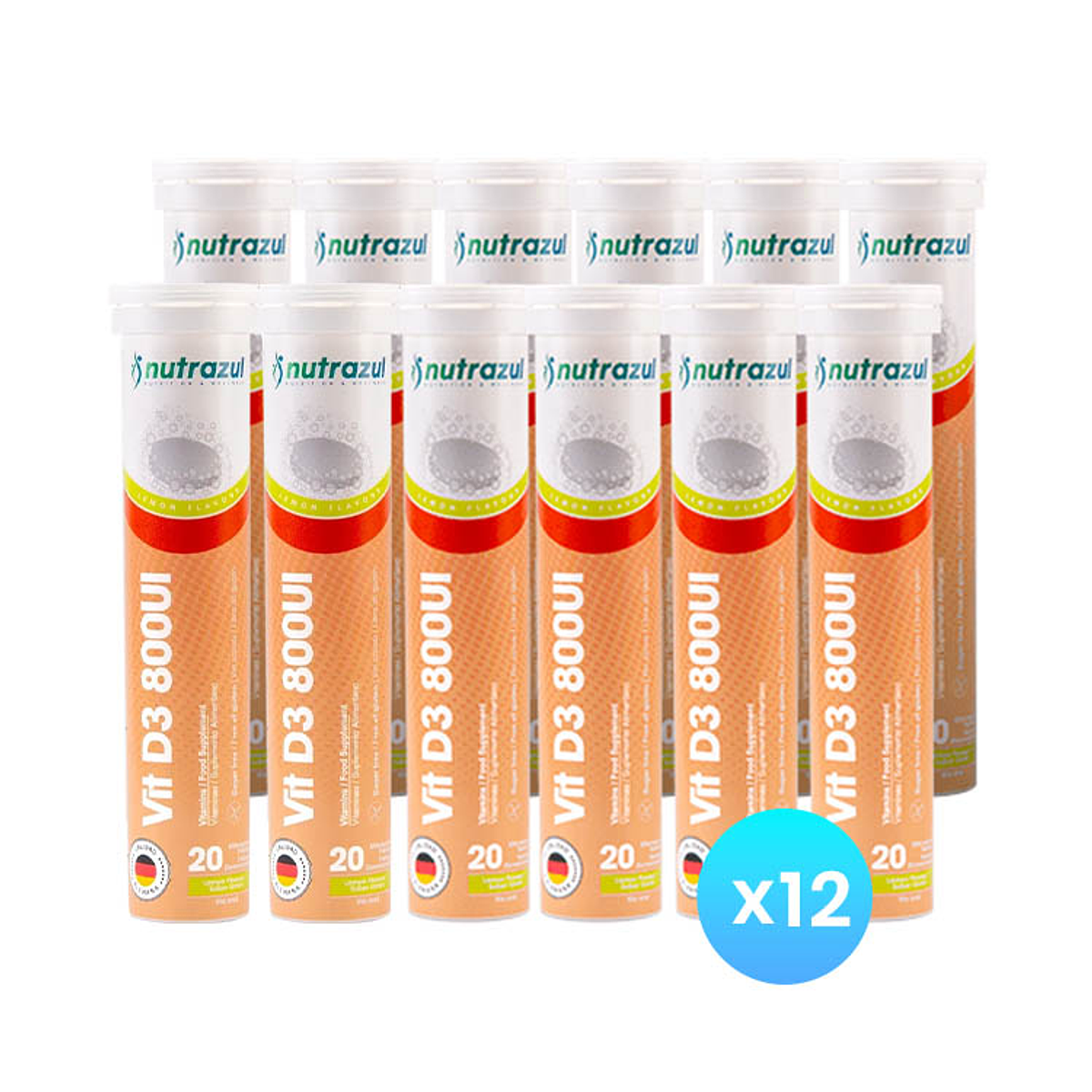 Vit D3-800UI Salud ósea, inmunidad y energía | Nutrazul