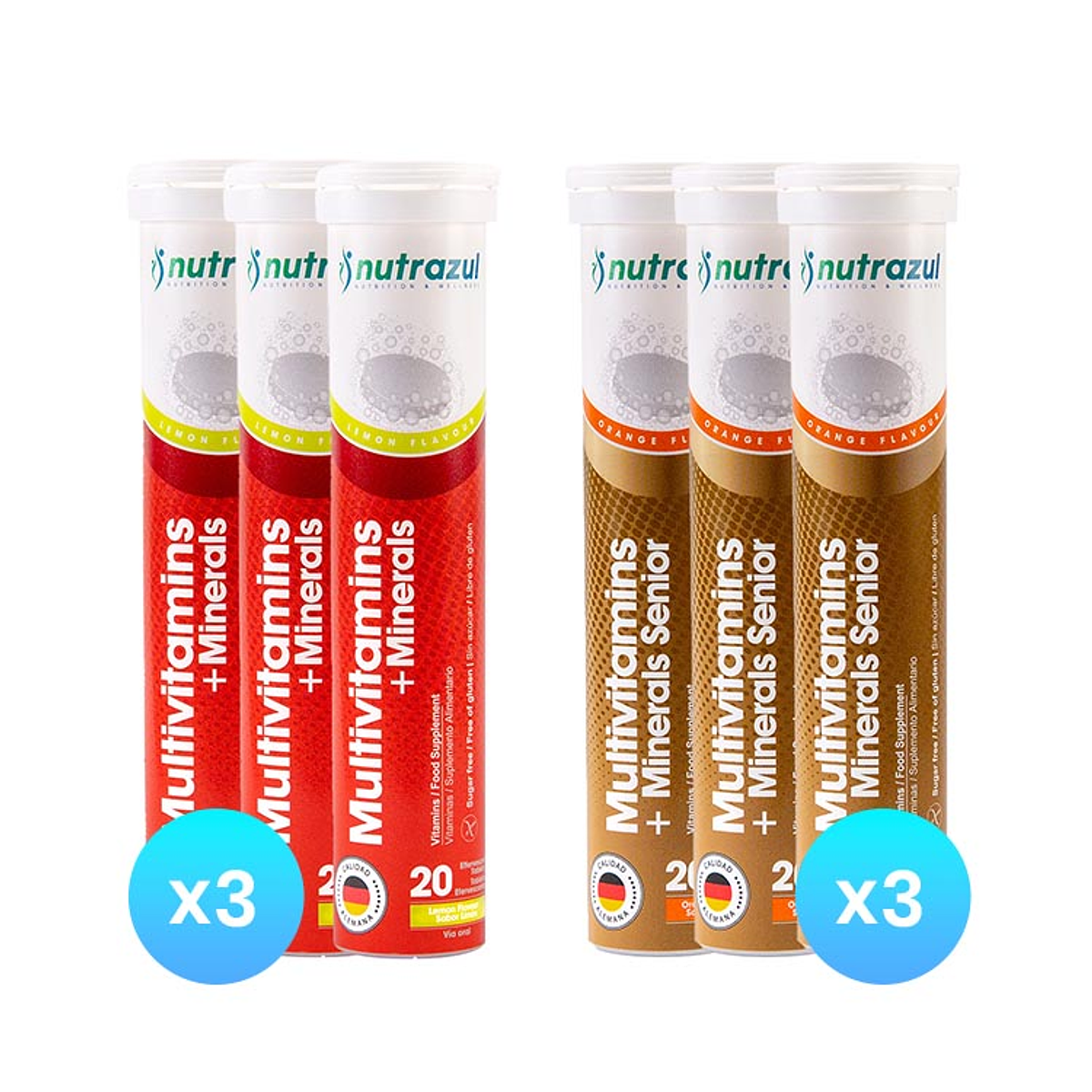 Multivitamínicos Combinaciones | Energía, vitalidad y bienes | Nutrazul