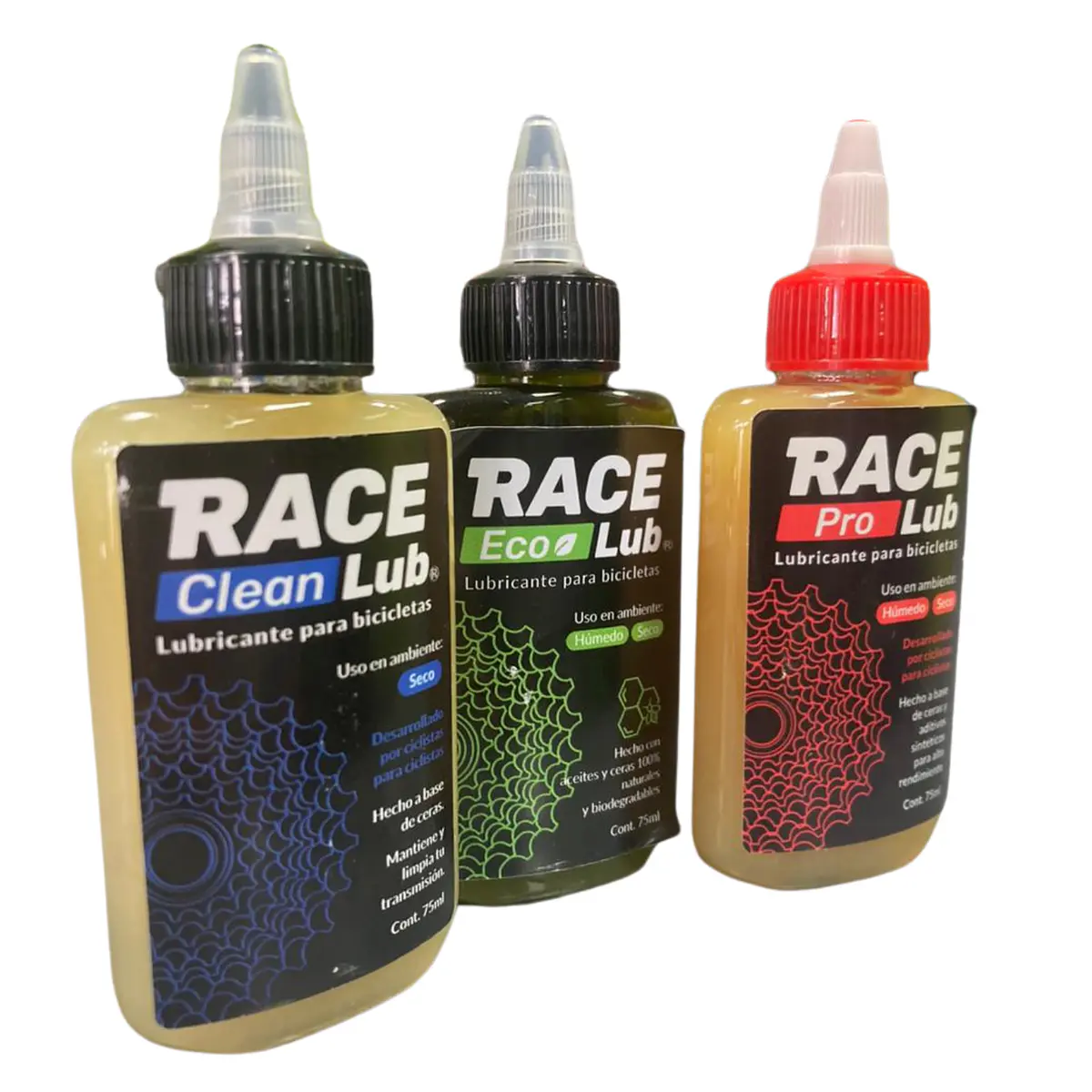 Aceite Cadena Bike Pack 3 Race Eco, Clean, Pro