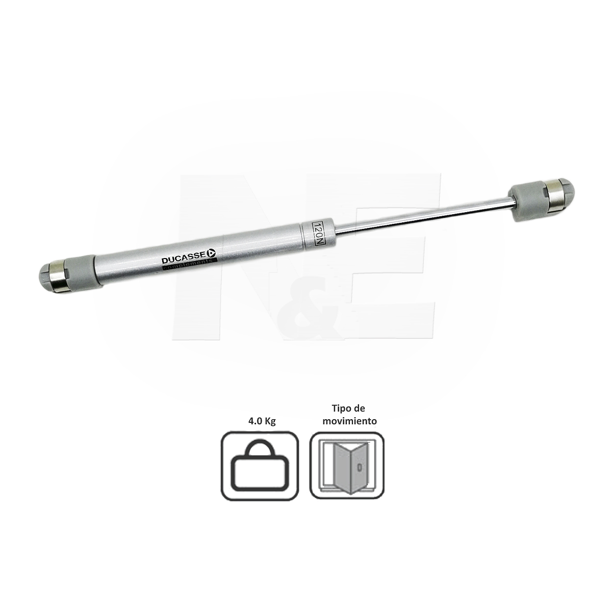 Pistón puerta superior 120N - Ducasse