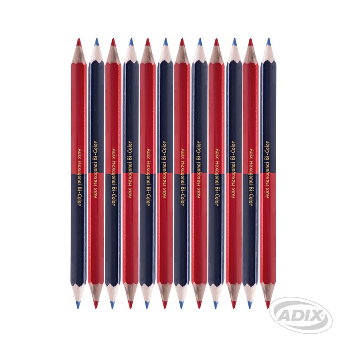 Lápiz Bicolor Grueso Rojo/Azul (017) ADIX