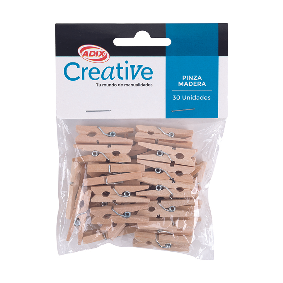 Pinza Madera 30u Natural (018) CREATIVE