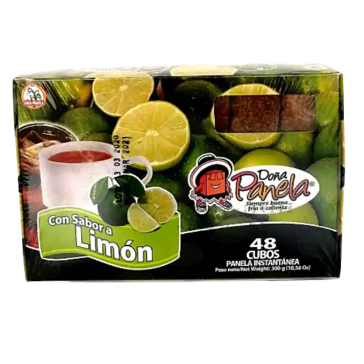 Aromatica Doña Panela cubos caja x 48 unidades