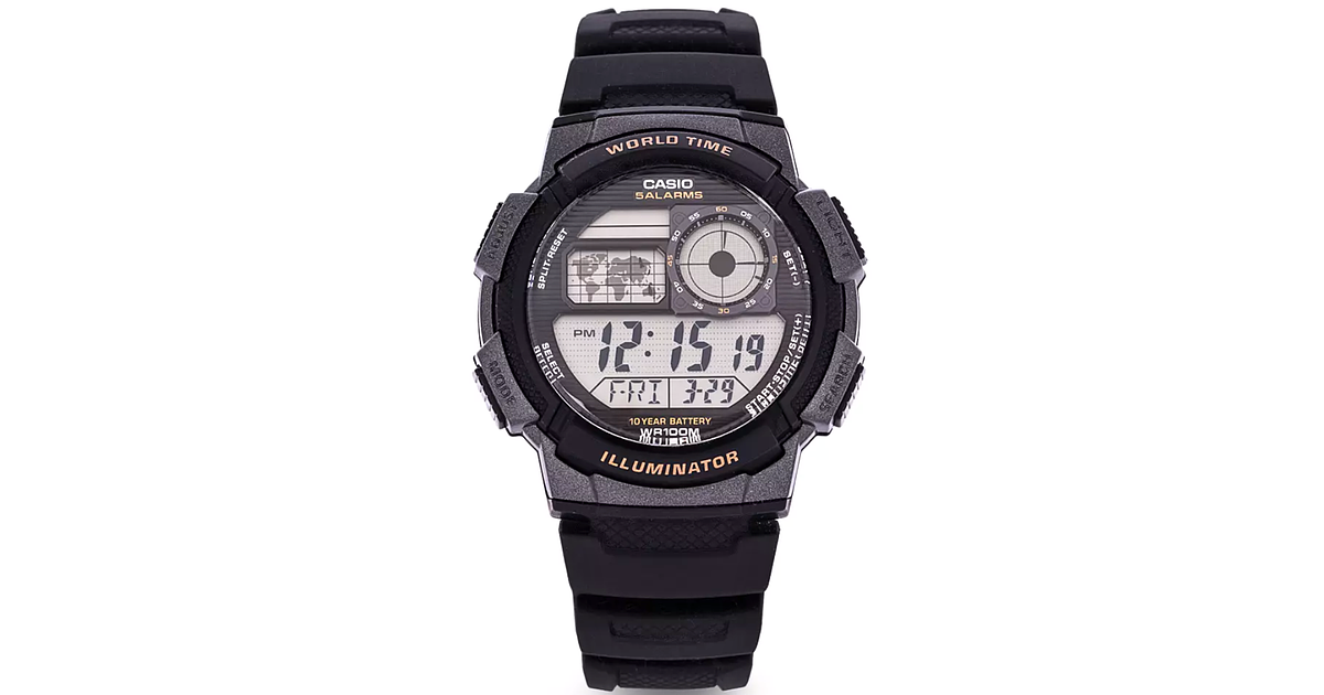 Reloj Casio World Time Vintage Hombre AE-1000W-1A