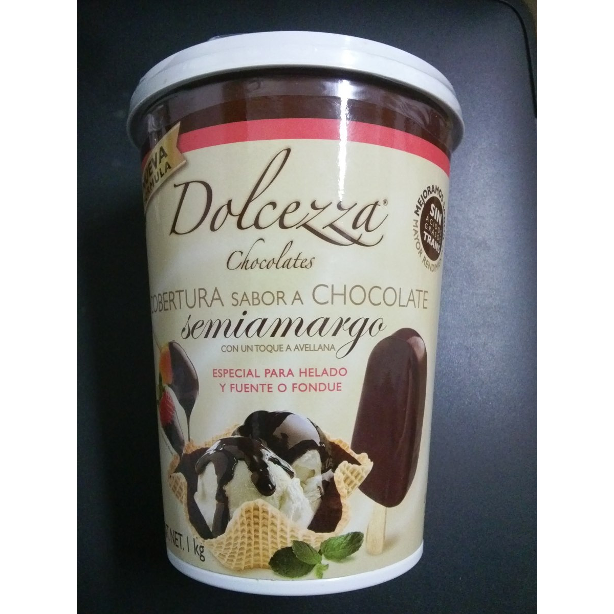 Chocolate Dolcezza Cobertura para fuente