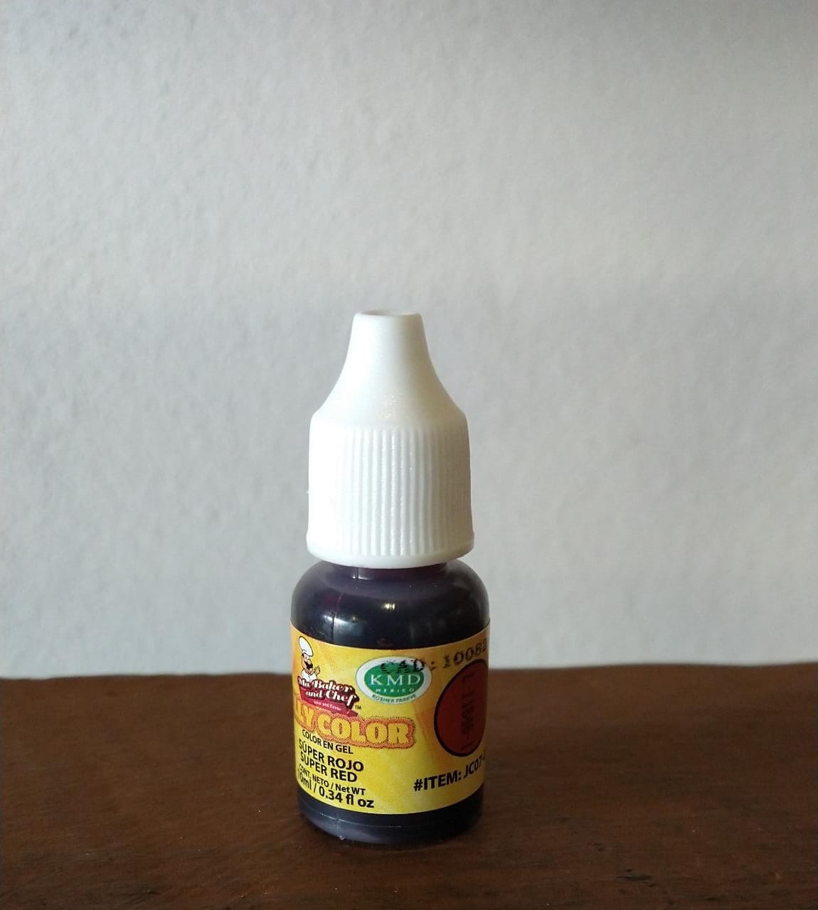 Jelly color 10 ml super rojo