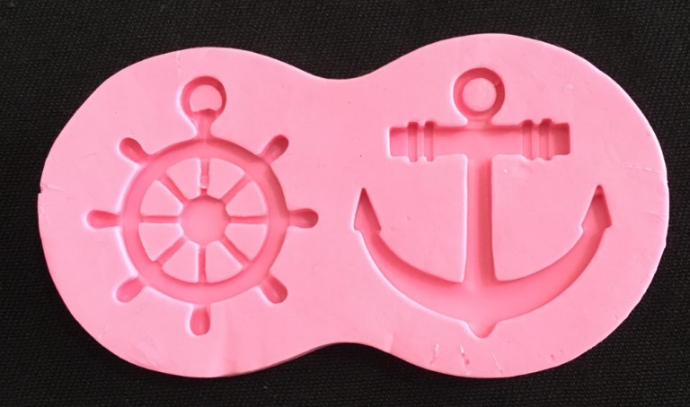 Molde silicón Ancla y timón MSC305
