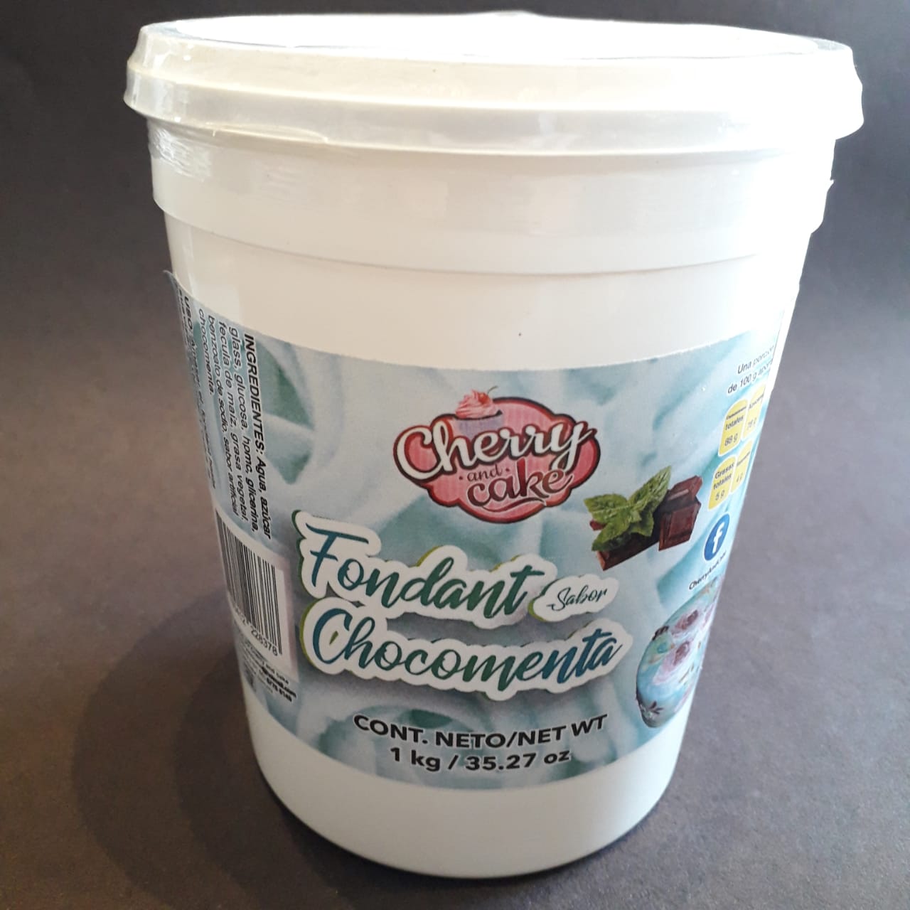 Fondant Cherry and Cake ChocoMenta 1 Kilogramo