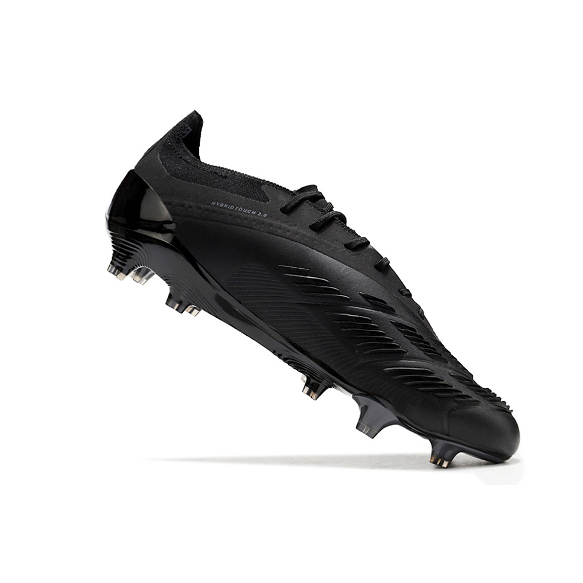 ADIDAS PREDATOR ELITE FG ALL BLACK LACELESS