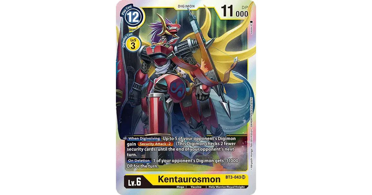 [BT3-043] [Kentaurosmon] [Digimon] [Super Rare] [Alternative