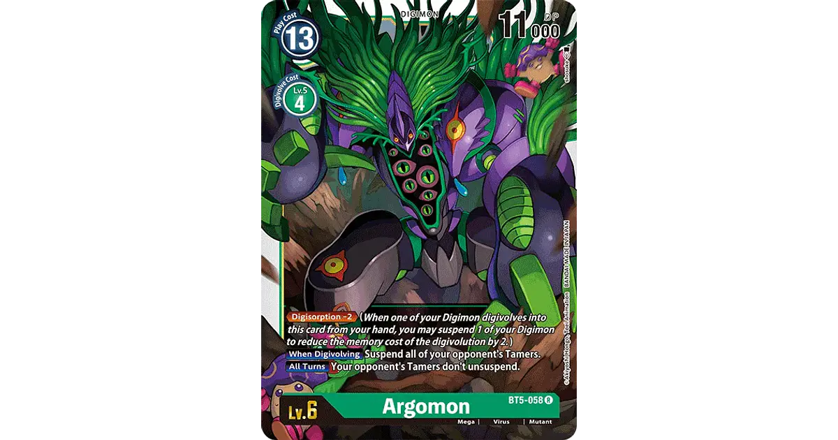 [BT5-058] [Argomon] [Digimon] [Rare] [Full Art] [Foil]