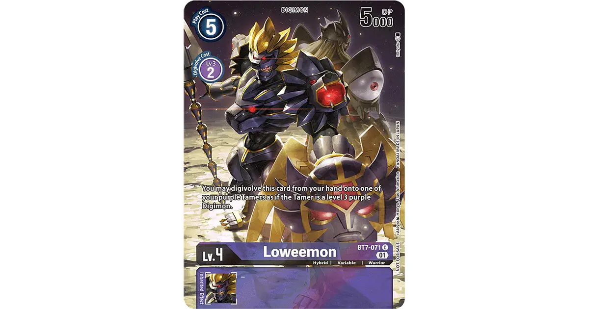 [BT7-071] [Loweemon] [Digimon] [Super Rare] [Normal Art] [Te