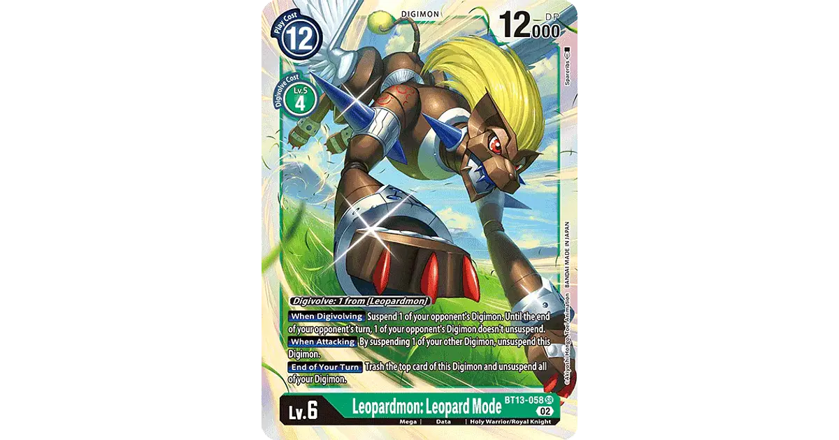[BT13-058] [Leopardmon: Leopard Mode] [Digimon] [Super Rare]