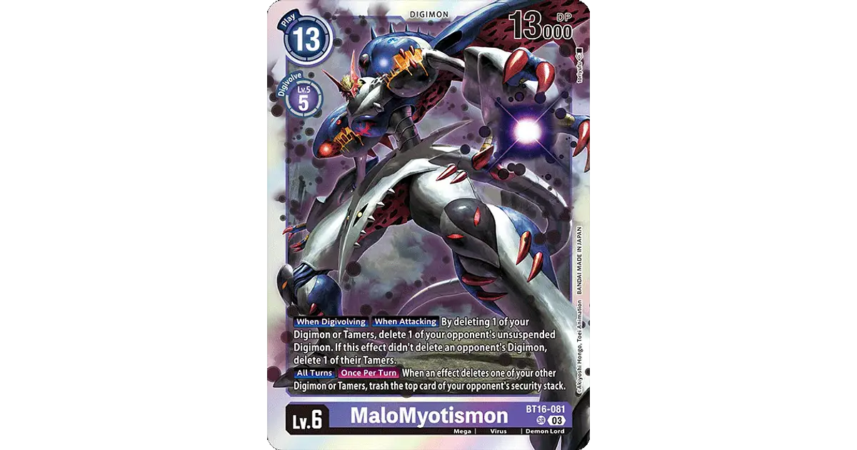 [BT16-081] [MaloMyotismon] [Digimon] [Super Rare] [Normal Ar