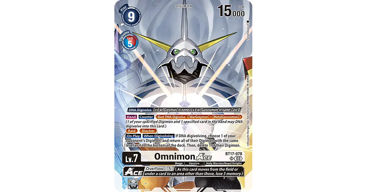 [BT17-078] [Omnimon Ace] [Digimon] [Super Rare] [Alternative