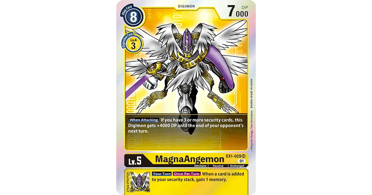[EX1-029] [MagnaAngemon] [Digimon] [Super Rare] [Normal Art]