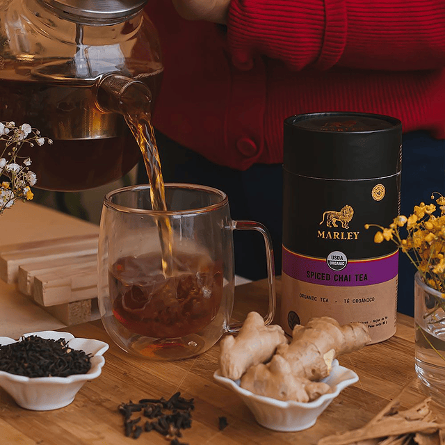Marley Tea 100% Orgánico Spiced Chai · Té Negro