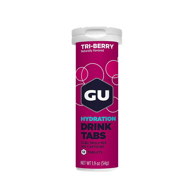 GU Box Hydration Drink Tabs - Tri-Berry 12uds
