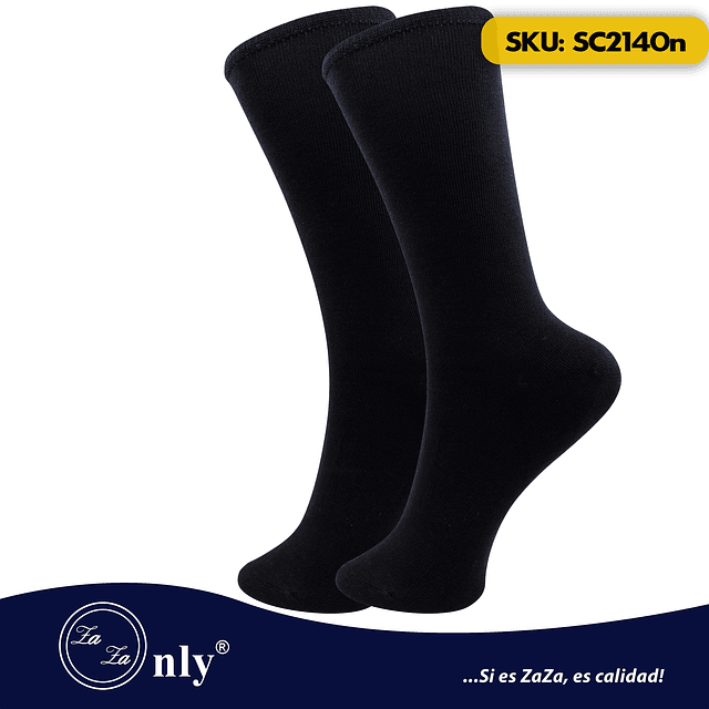 Calcetín Mujer Bamboo Negro - Sin Costura