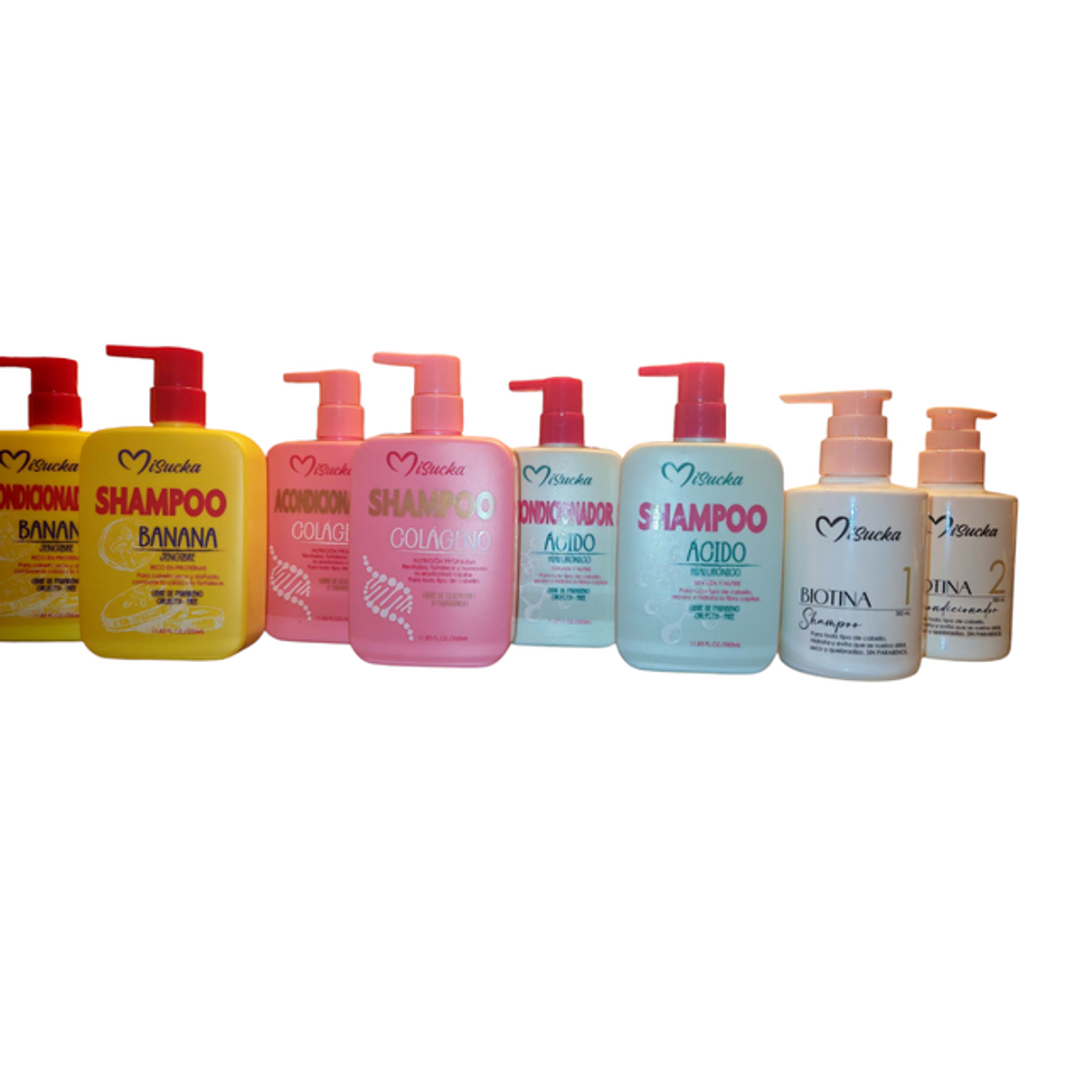 4 Pack Premium Shampoo + Acondicionador Misucka