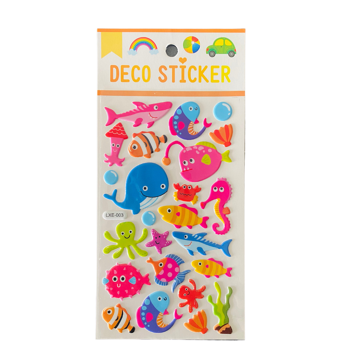 Lámina stickers marinos | OralPop