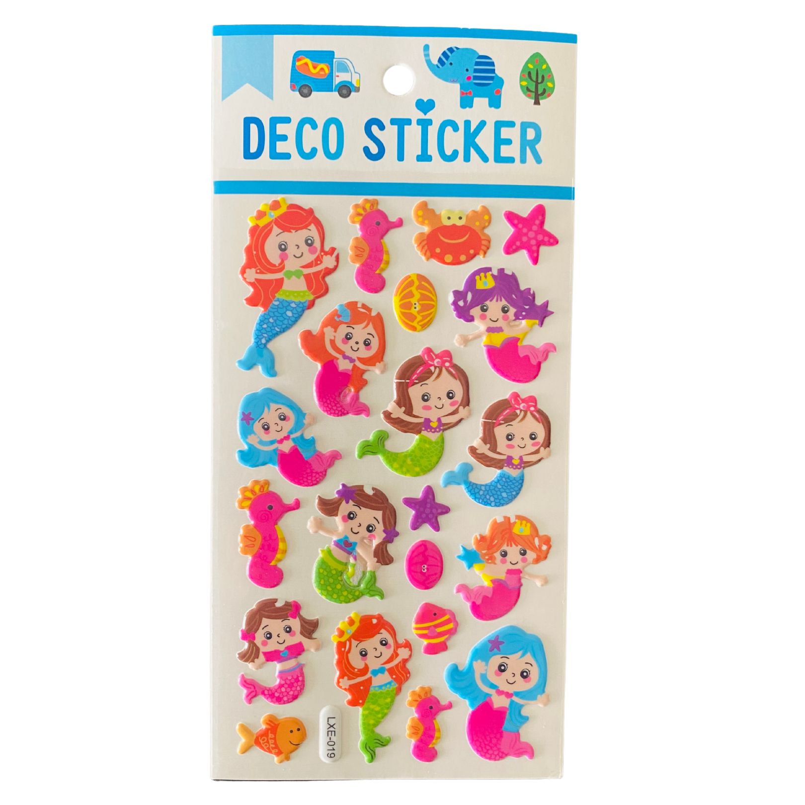 Lámina stickers sirenas