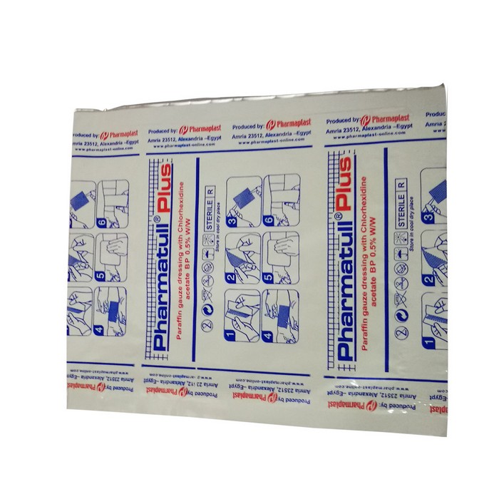 Apósito de Gasa Parafinado con Clorexidina Pharmatull Plus