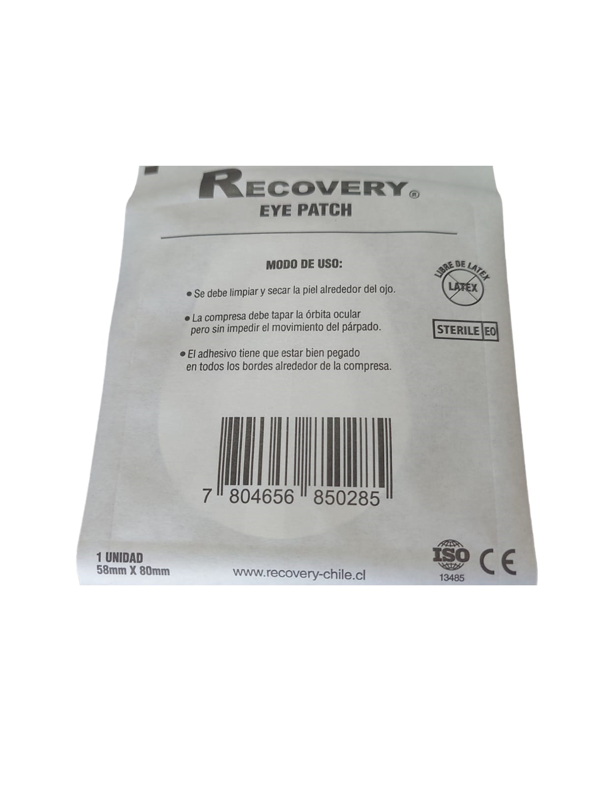 Parche Ocular — 58 x 80 mm — Caja 20u