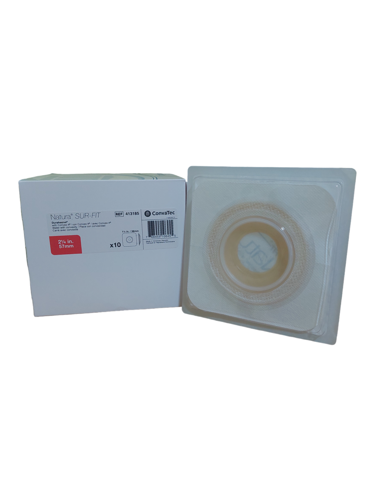 413185 PLACA CONVEXA DURAHESIVE SURFIT NATURA 57 MM (38 MM)