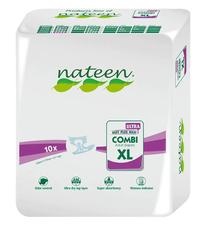 Pañal Nateen Combi Ultra — Tallas — 10 Unidades