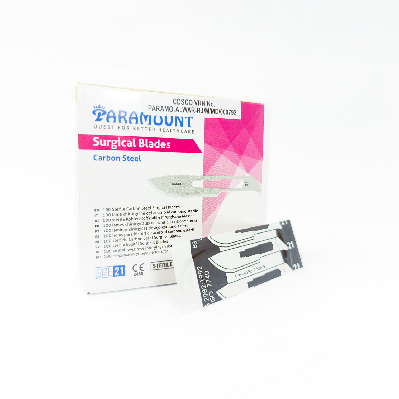 Cuchillas Quirúrgicas De Bisturi No. 21 ( Caja X 100 Und)