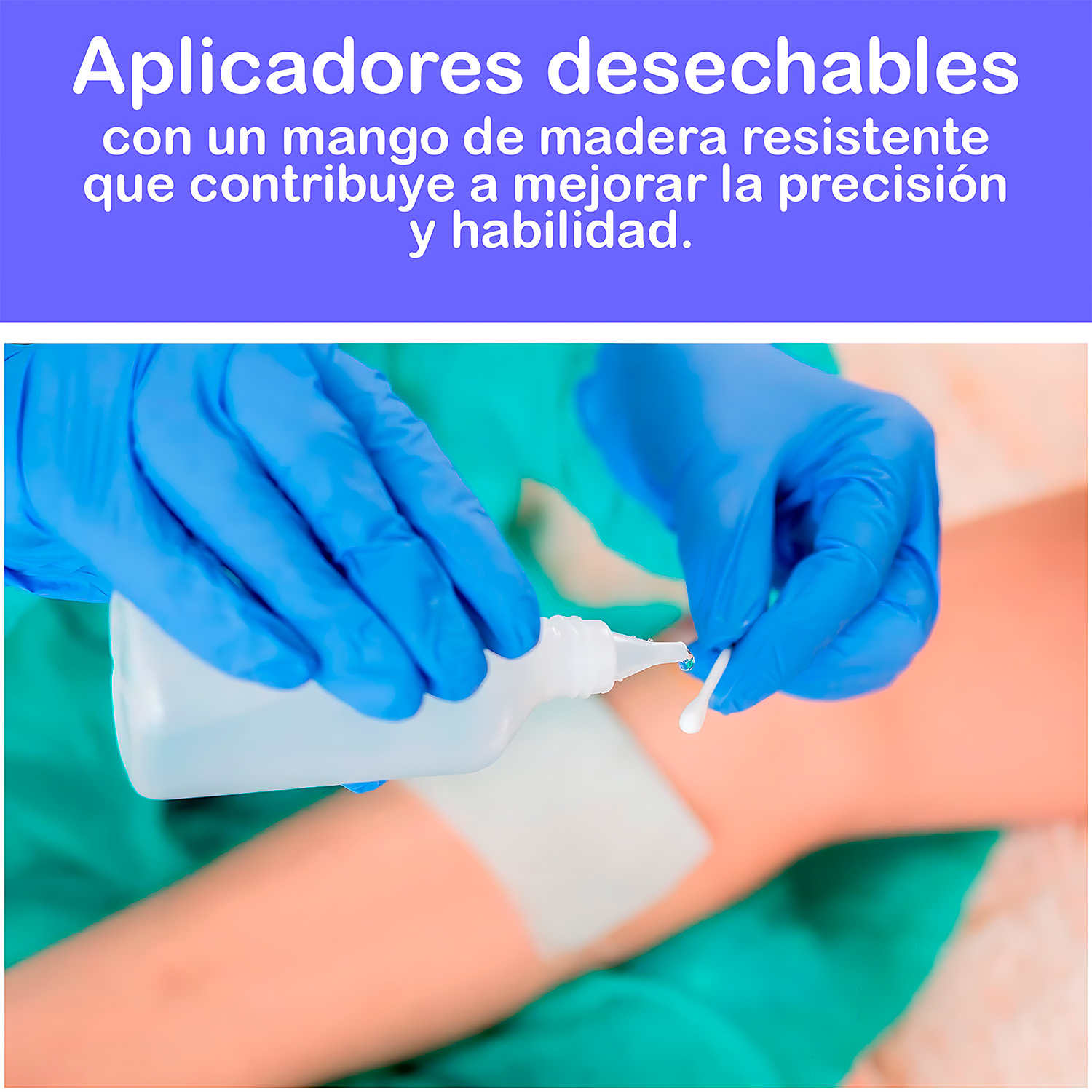 Aplicadores Aséptico X 100 Unds